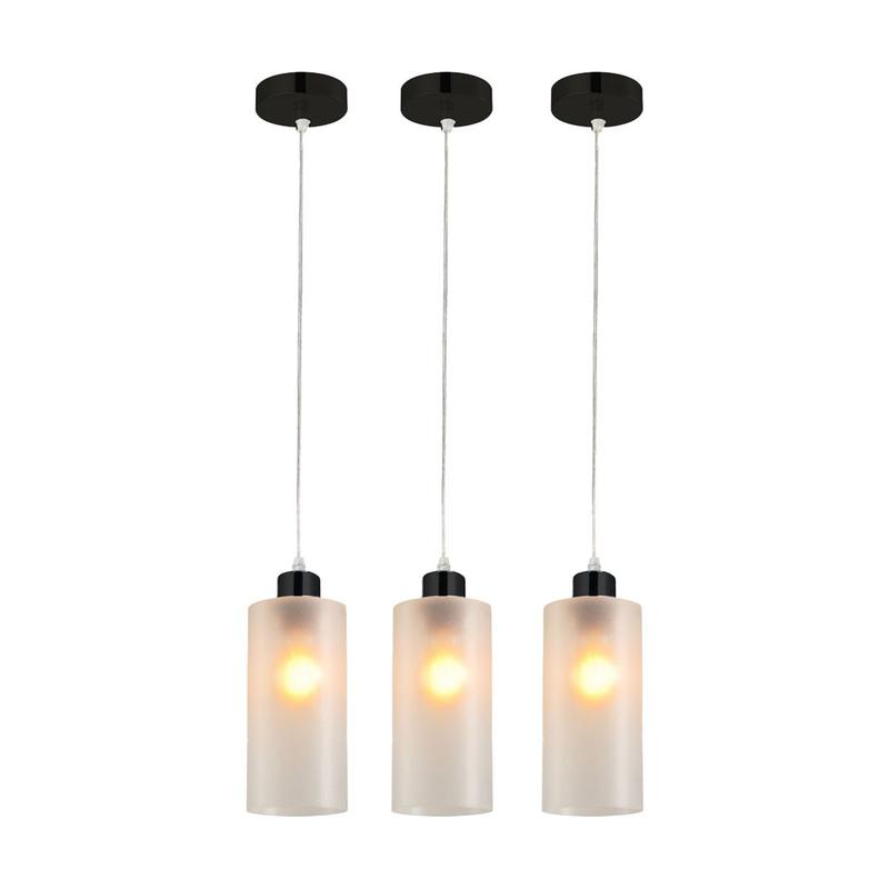 Kit 3 Luminárias Pendentes Retrô Avant Primus Smooth Preto Fosco E27 ...