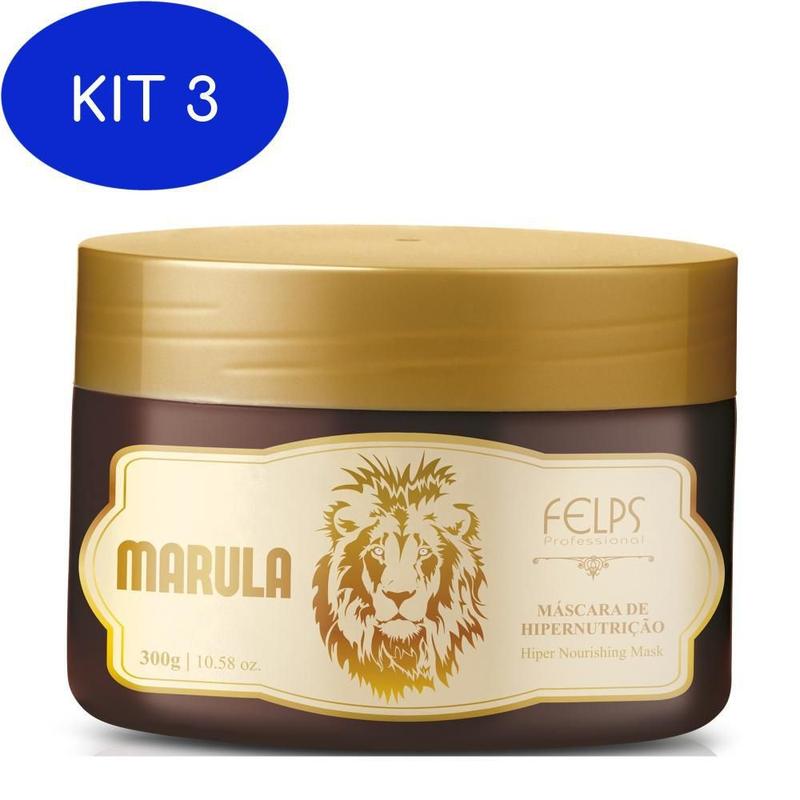 Kit 3 Máscara de Hipernutrição Marula Felps 300g - Felps Profissional ...