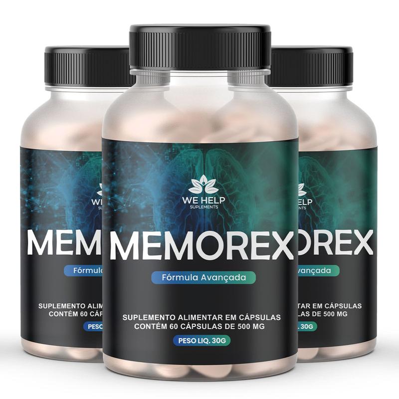 Kit 3 Memorex Original 180 Caps - Formula Avançada Para Memoria ...