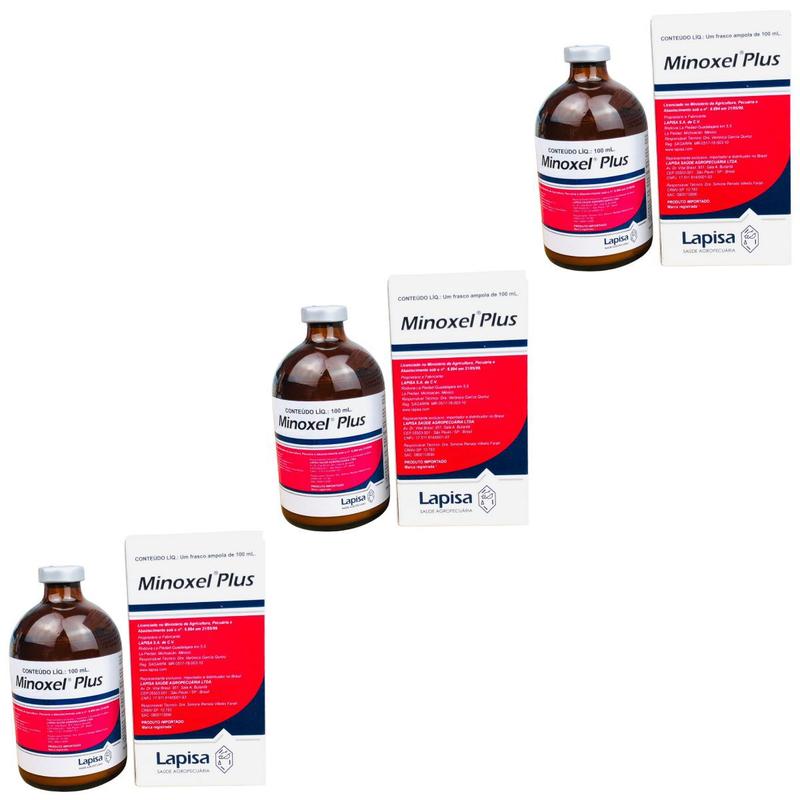 Kit 3 Minoxel Plus 100mL Bovinos Lapisa - Embutidos - Magazine Luiza