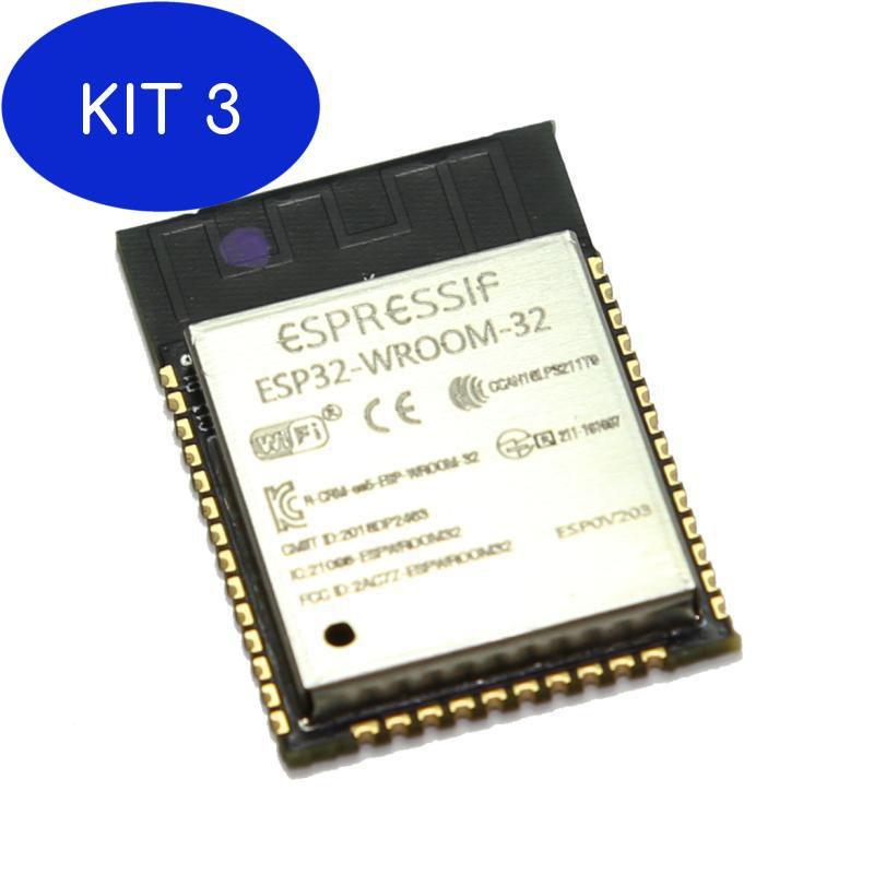 Kit 3 Módulo Esp32 Wifi E Bluetooth Esp-Wroom-32 - Mj - Equipamento de Rede / Wi-Fi - Magazine Luiza