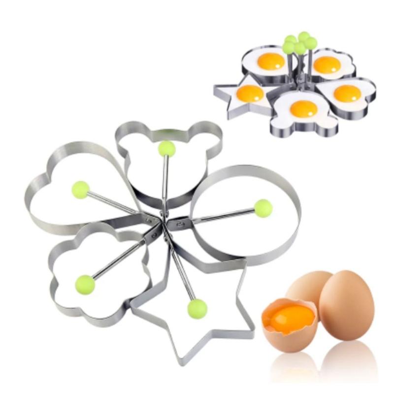 Kit 3 Moldes P/ Ovo Frito Panqueca Forma Omeleteira Aço Inox - Coisaria ...