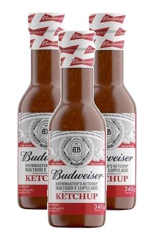 kit 3 Molho Ketchup Budweiser 340g - Ketchup - Magazine Luiza