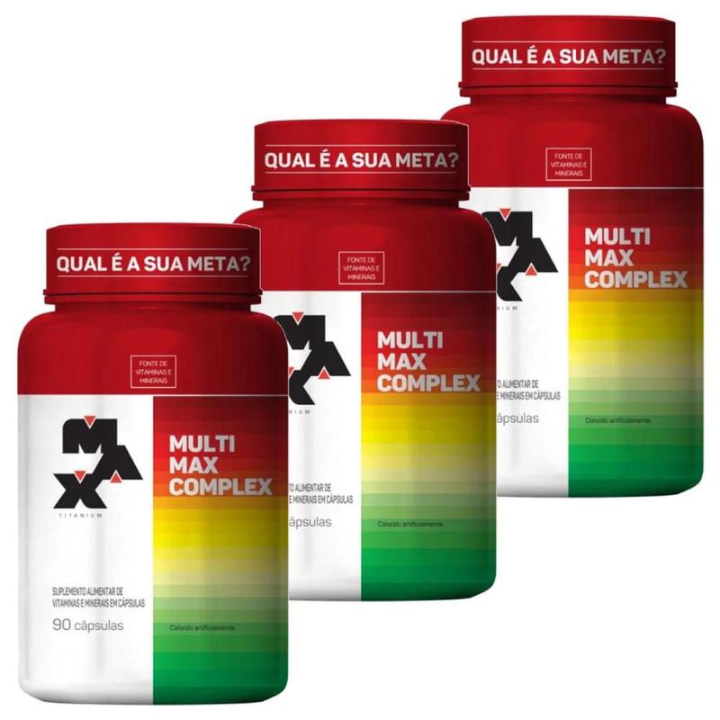 Kit 3 Multimax Complex 90 Cápsulas Max Titanium - MAX TITANIUM - SUPLEY ...