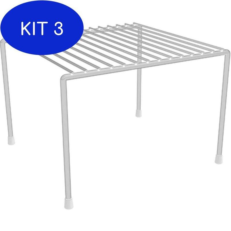 Kit 3 Organizador de Armário Cozinha Pequeno Essence - Dicarlo ...