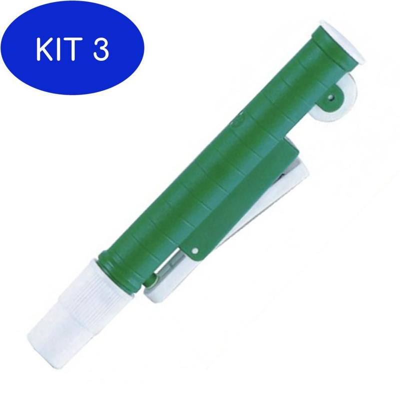 Kit 3 Pipetador Aspirador Para Pipetas De 5 E 10Ml Pi-Pump - Material ...