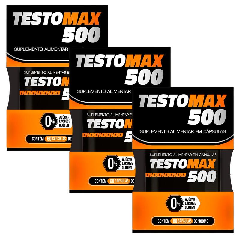 Kit 3 Potes Testomax Suplemento Alimentar Natural Extra Puro Original ...