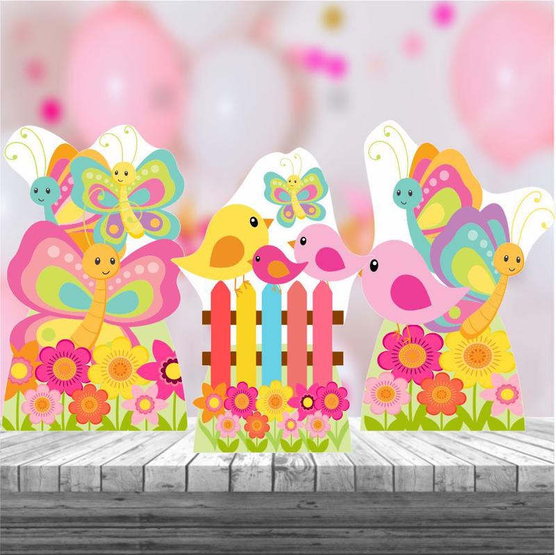 Kit 3 Primavera Totem Display Mesa Festa Aniversário - Decorando e ...
