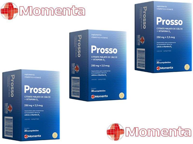 Kit 3 Prosso 250Mg 30 Cápsulas + 10 Cápsulas - Momenta - Multivitamínico / Polivitamínico ...