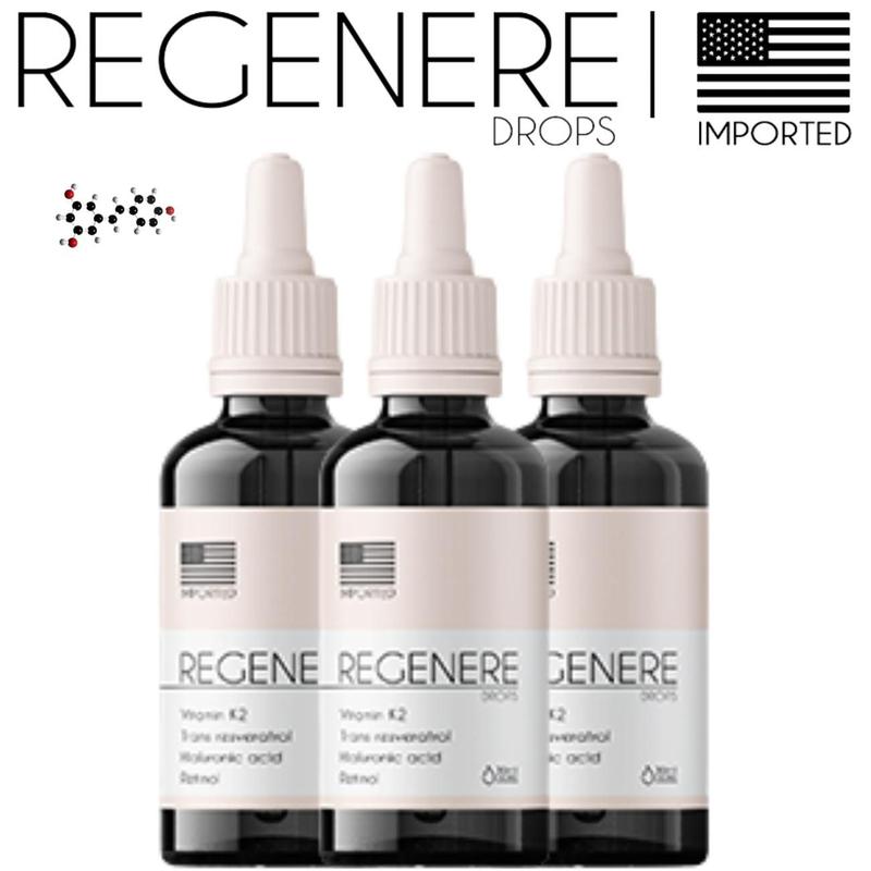 Kit 3 Regenere Drops - Resveratrol Americano - Vitamina K2 - Jogo ...