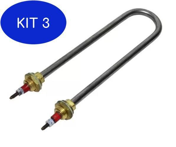 Kit 3 Resistência Para Esterilizador 800W 220V Aço Inox Banho Maria ...