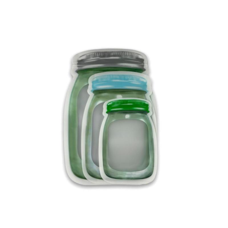 Kit 3 Sacos Herméticos Zip Lock Embalagem Reutilizável Verde - Loja ...