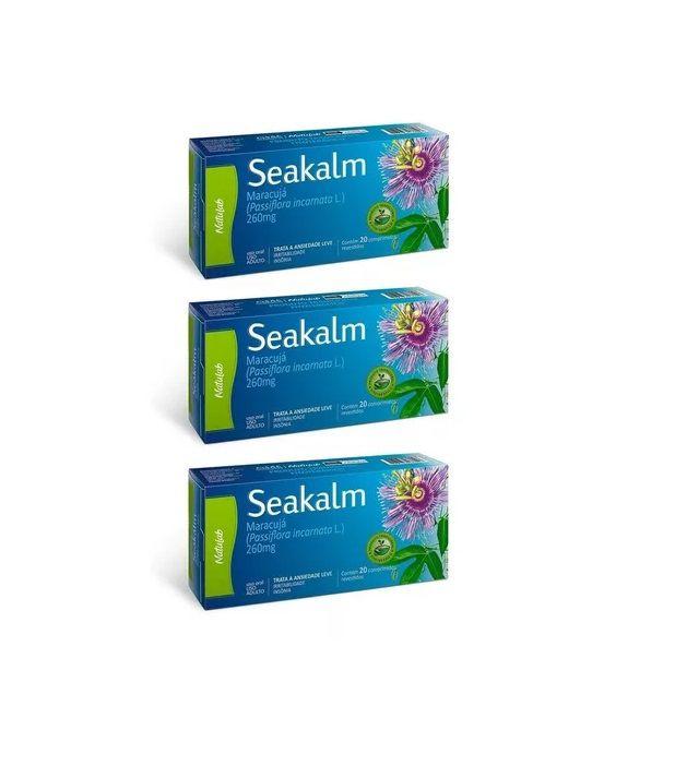 Kit 3 Seakalm 260mg 20Caps Calmante Natural - Natulab - Fitoterápicos ... Kit 3 Seakalm 260mg 20Caps Calmante Natural - Natulab - Fitoterápicos ...