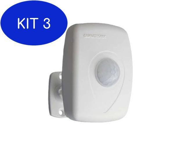 Kit 3 Sensor De Presença Multifuncional 180º Qa21M Qualitronix - Sensor ...