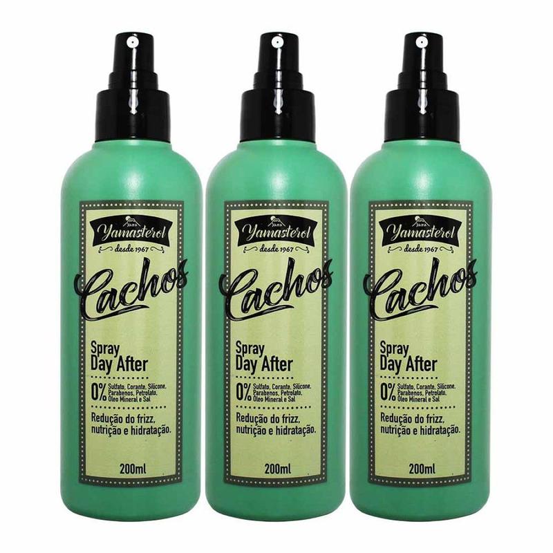 Kit 3 Spray Day After Yamasterol Cachos - Yamá - Ativador de Cachos ...