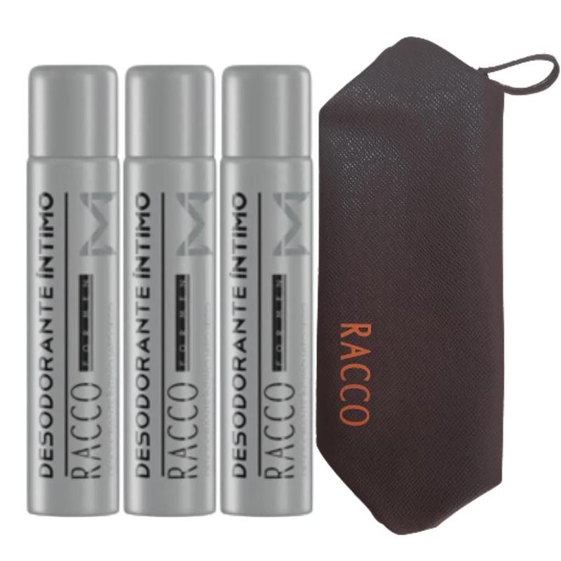 Kit 3 Spray Desodorante Íntimo For Men Jato Seco 200mL + Necessaire ...