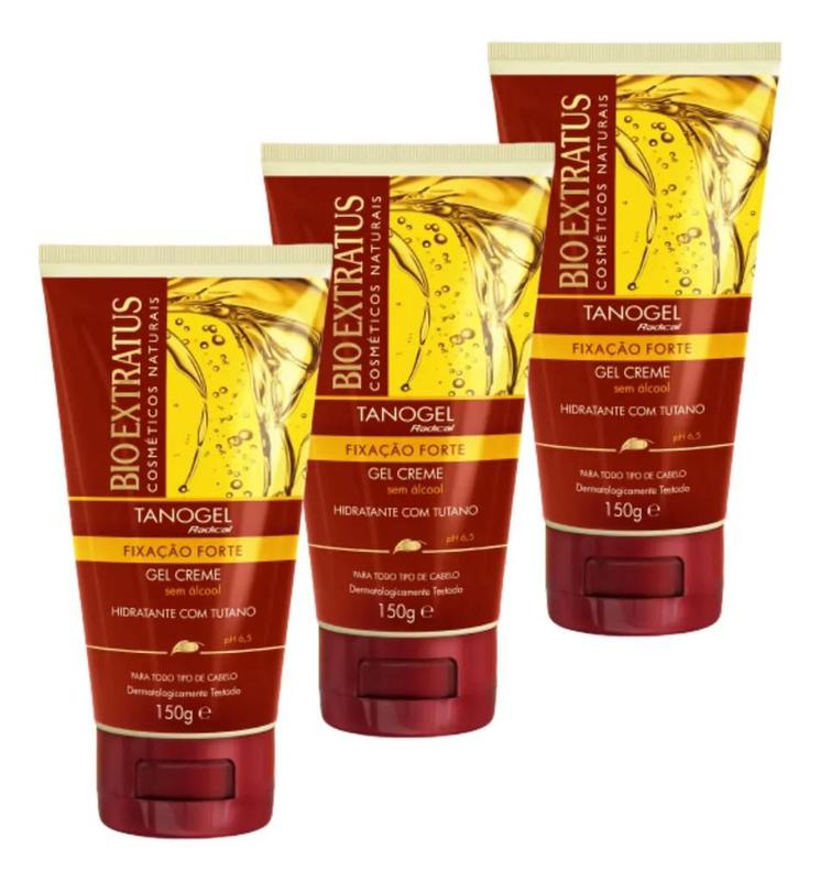 KIT 3 Tanogel Radical Fixação Forte 150g Bio Extratus - BIOEXTRATUS ...