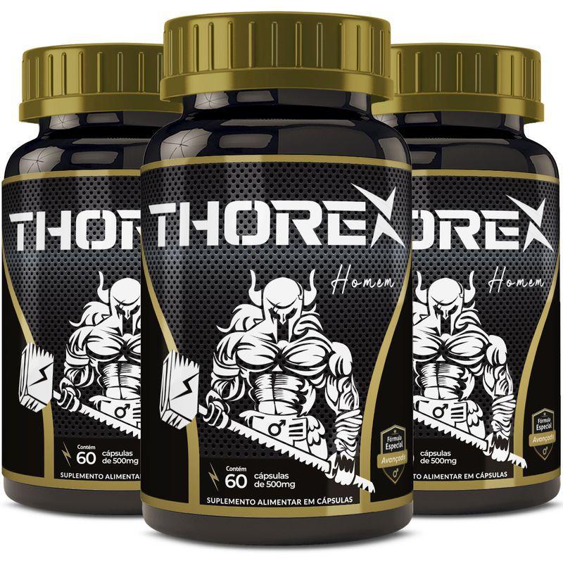 Kit 3 Thorex Homem Potente Revigorante 60 Cápsulas - Multivitamínico ...