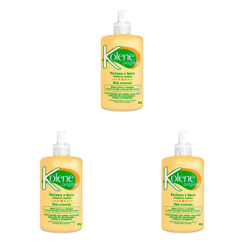 Kit 3 Und Creme Kolene Original 90g - Máscara Capilar - Magazine Luiza
