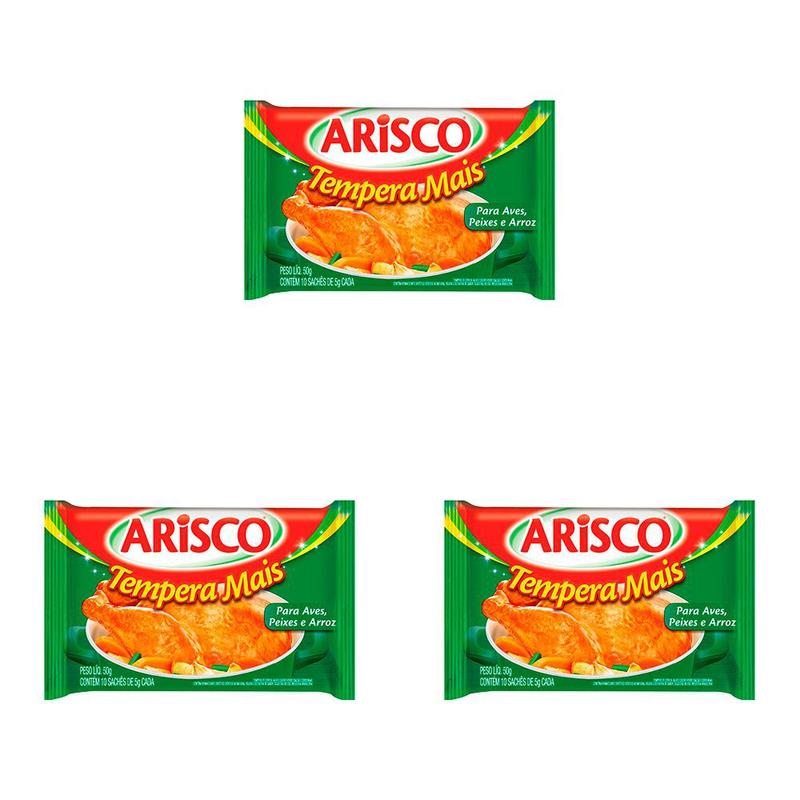 Kit 3 Und Tempero Arisco Em Pó Aves 10 Und 50g - Caldo para Tempero ...