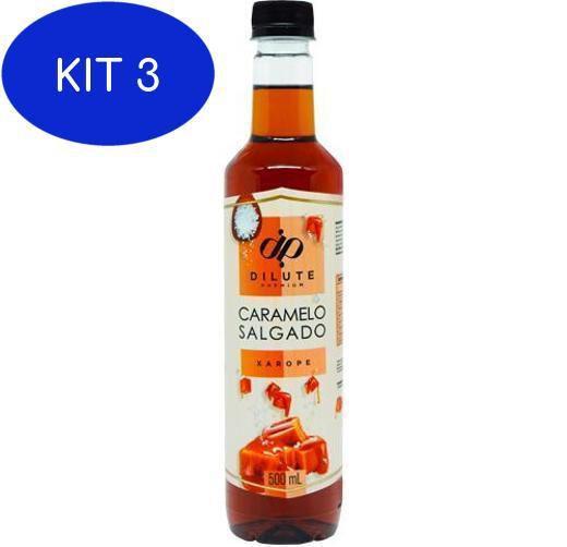 Kit 3 Xarope Dilute Drinks Soda Italiana Caramelo Salgado 500Ml ...