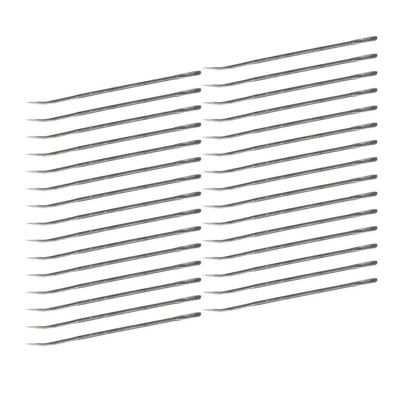Kit 30 Agulhas De Costurar Saco 125Mm Aço Ponta Curva Rino - Agulha de ...