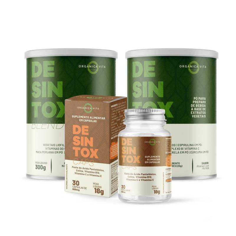 Kit 30 dias desintox - ORGÂNICA VITA - Multivitamínico / Polivitamínico ...