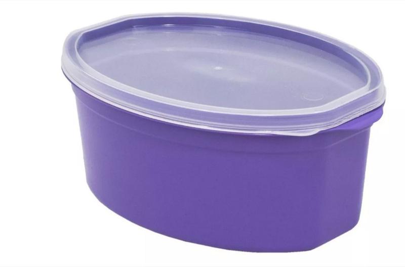 kit 35 pote oval coloridos em Plastico 1100ml cozinha - atacadao - Pote ...