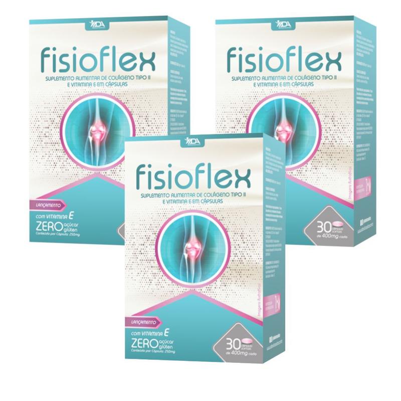 Kit 3uni Fisioflex 30 cáps 400mg - Ada - Fitoterápicos e Vitaminas ...