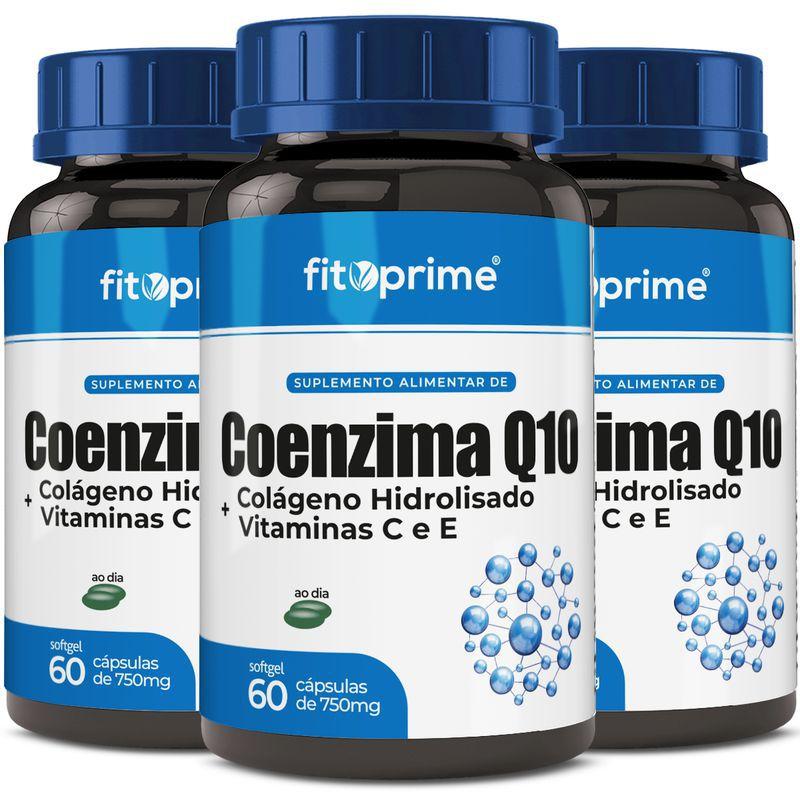 Kit 3x Coenzima Q10 FitoPrime 60 cápsulas - Fito Prime - Coenzima Q10 - Magazine Luiza