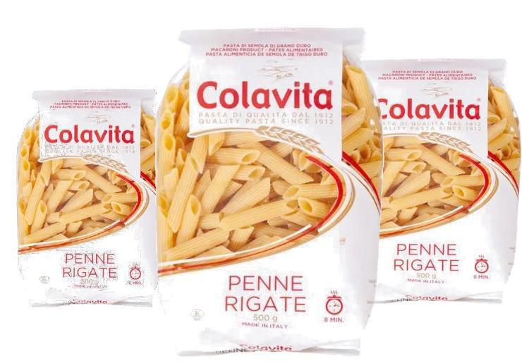 Kit 3X Macarrão Penne Rigate Colavita Grano Duro 500G - Macarrão ...