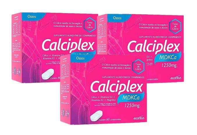 Kit 3x Multivitamínico Calciplex MDKCa 60 Comprimidos - Ecofitus ...