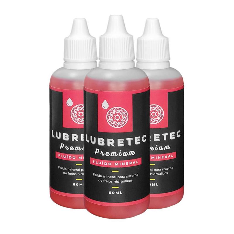 Kit 3x Óleo Mineral Lubretec Sangria Freio Hidráulico Bike - Óleos e ...