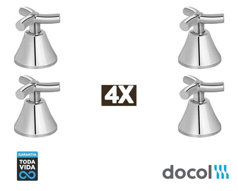Kit 4 Acabamentos Registro DocolBase e Docol Primor 1/2 3/4 e 1 Docol ...