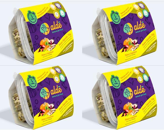 Kit 4 Alimentos Natural Instantâneo para Cães Sabor Peixe - Alde ...