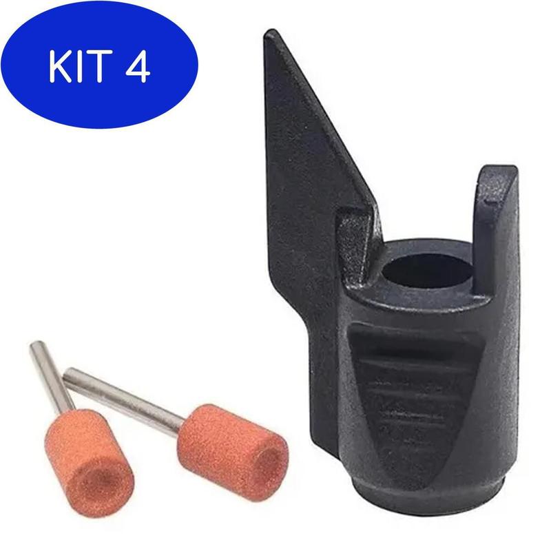 Kit 4 Amolador Tesoura Faca Alicate Mini Retifica Dremel - Xtx ...