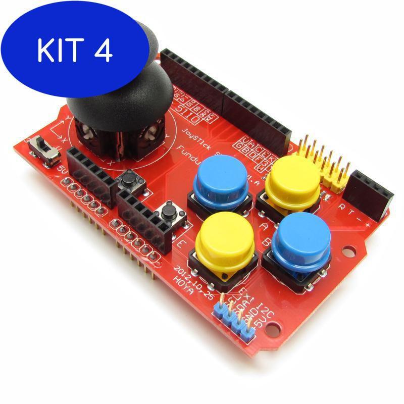 Kit 4 Arduino Shield Joystick - Ps2 Uno Mega Robótica - Mj - Outros Games - Magazine Luiza