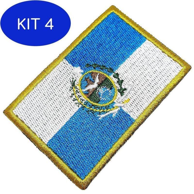 Kit 4 Bandeira Rio De Janeiro Brasil Patch Bordado Para Uniforme - Br44 - Bandeiras - Magazine Luiza