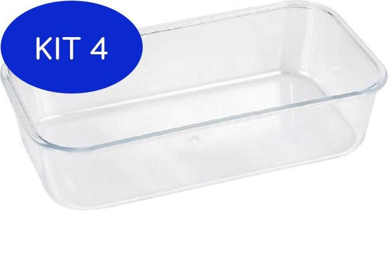 Kit 4 Banheira De Passarinho Pq Cristal Retangular - Jel Plas ...