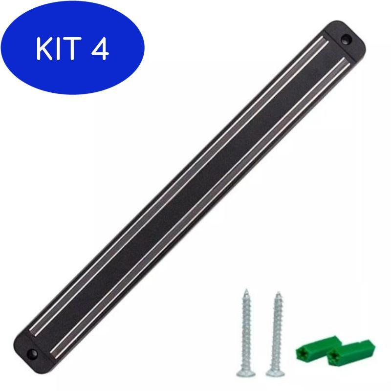 Kit 4 Barra Magnética Imantada 33cm Cozinha Facas - JCM - Suporte para ...