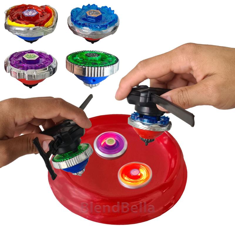 Kit 4 Beyblades Mental + Arena 2 Lançador Pião Tornado D Led - lianfa ...
