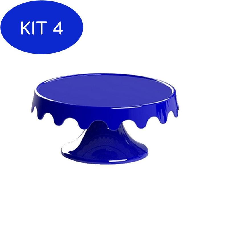 Kit 4 Boleira Azul Royal Plástica De Luxo Tamanho 28 Cm X 12 - Tasil ...