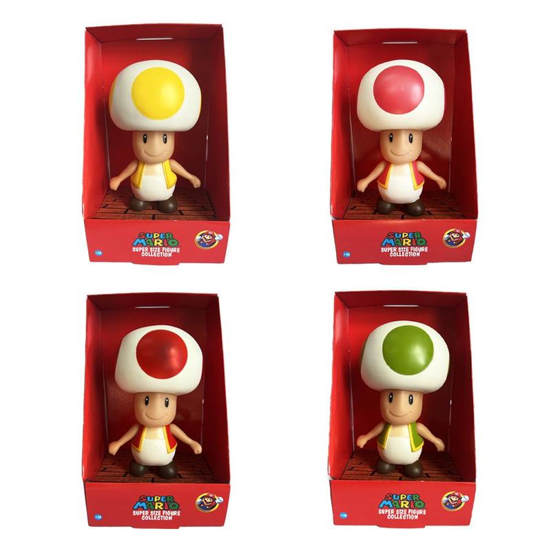 Kit 4 Bonecos Reino Toad Super Mario Bros Articulado Filme - Super Size ...
