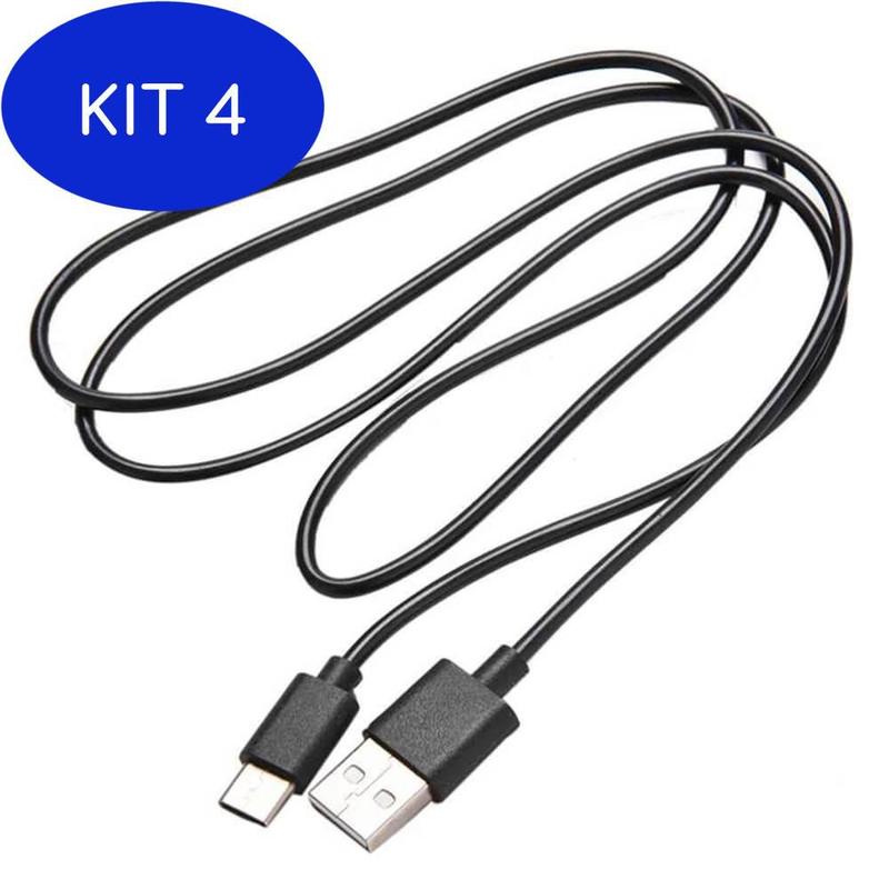 Kit 4 Cabo Mxt Usb Type C 1 Metro Para Carga E Dados - Cabo USB ...