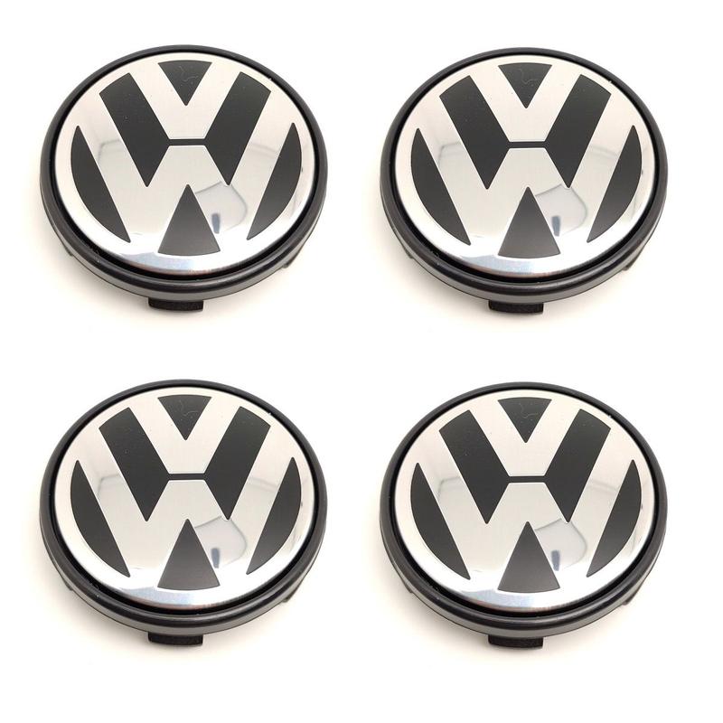Kit 4 Calota Central Centro Tampa Miolo Volkswagen Gol G5 G6 Fox Golf ...