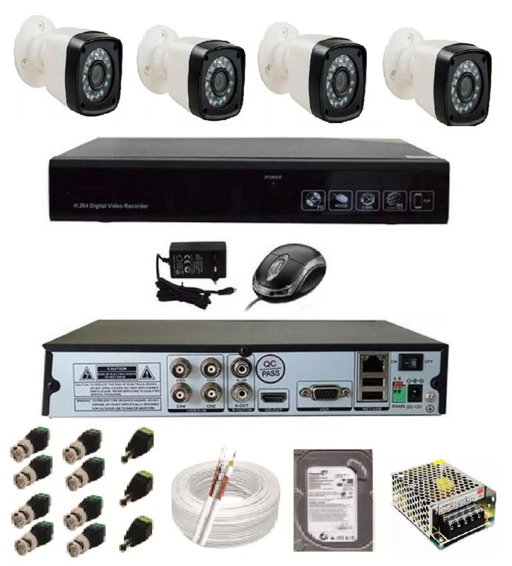 Kit 4 Câmera de Segurança com HD 320GB - Protec - Câmera de Segurança e ...