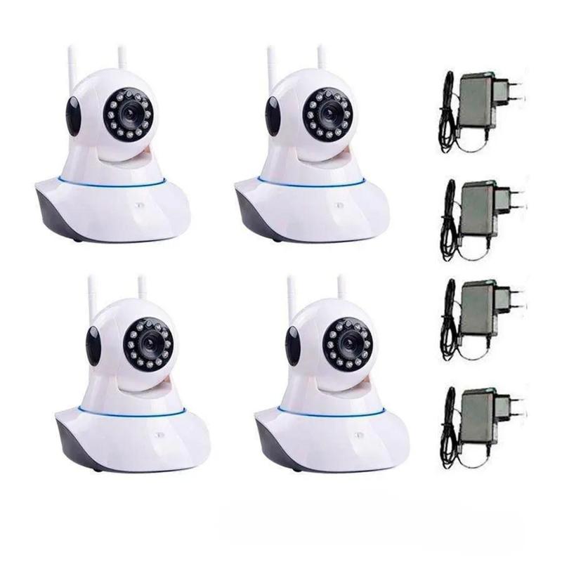 Kit 4 Câmeras de Segurança IP Sem Fio Wifi HD 1080p Robo Wireless ...