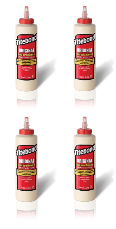 Kit 4 cola madeira pro titebond 1 original wood glue 516g - Armarinhos ...