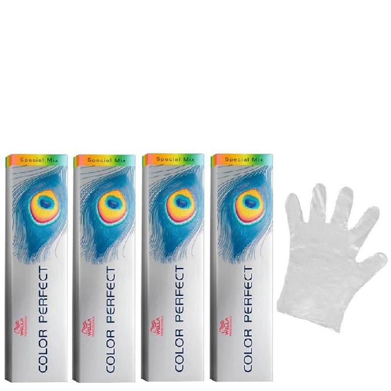 Kit 4 Coloração Wella Color Perfect Special Mix 0/88 60ml - Tinta de ...