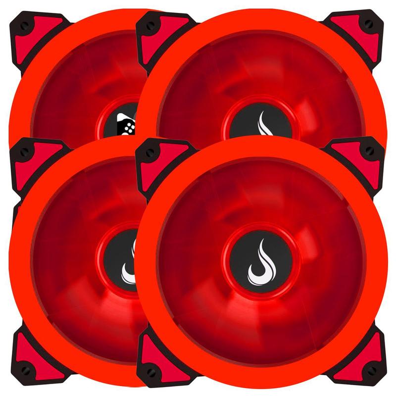 Kit 4 Cooler Fan Rise Mode Galaxy G1 Verde 120mm RM-FN-01-BG PC Gamer ...